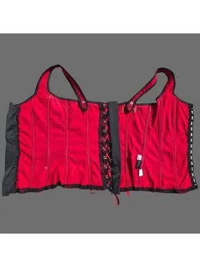 Tripp nyc | Tops | Vintage 9s Y2k Tripp Nyc Corset Size S Red Black ...